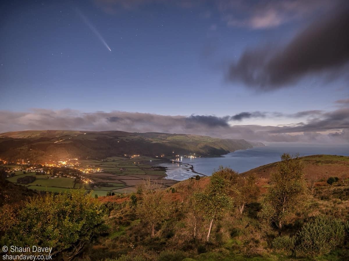 The comet over Exmoor last night – Exmoor 4 all